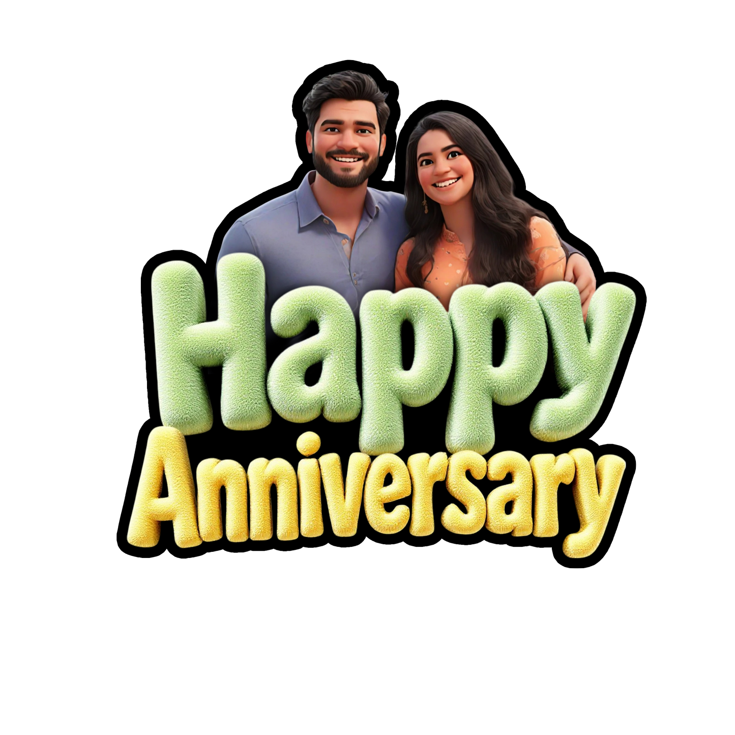 Happy Anniversary - Fridge magnet – Minetoon