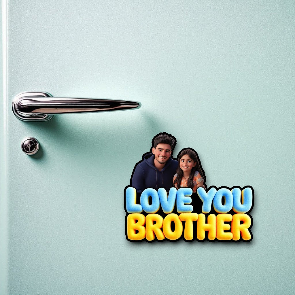 Love you brother - Fridge magnet – Minetoon