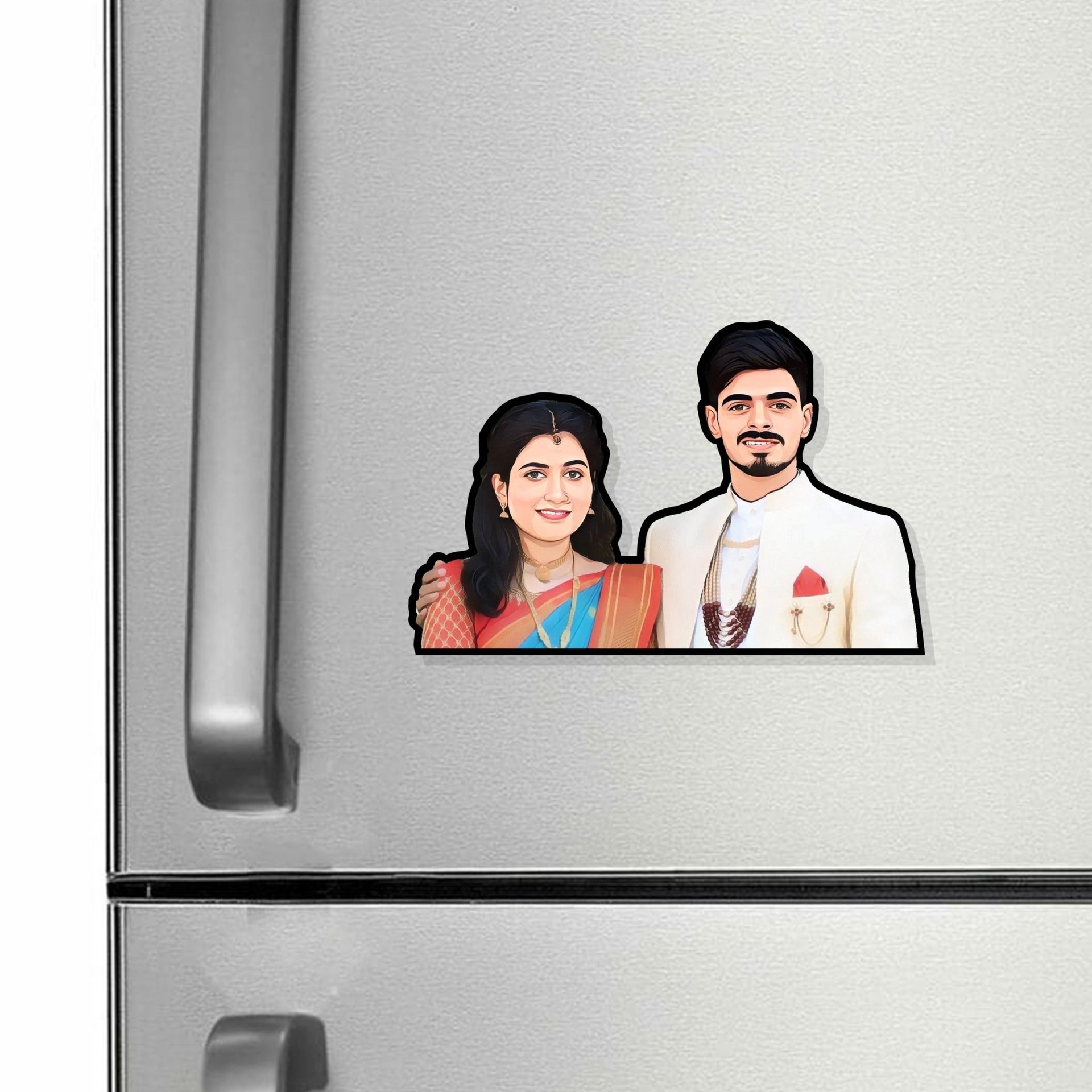 Personalized Caricature Cutout Couple | Anniversary & Birthday Gift ...